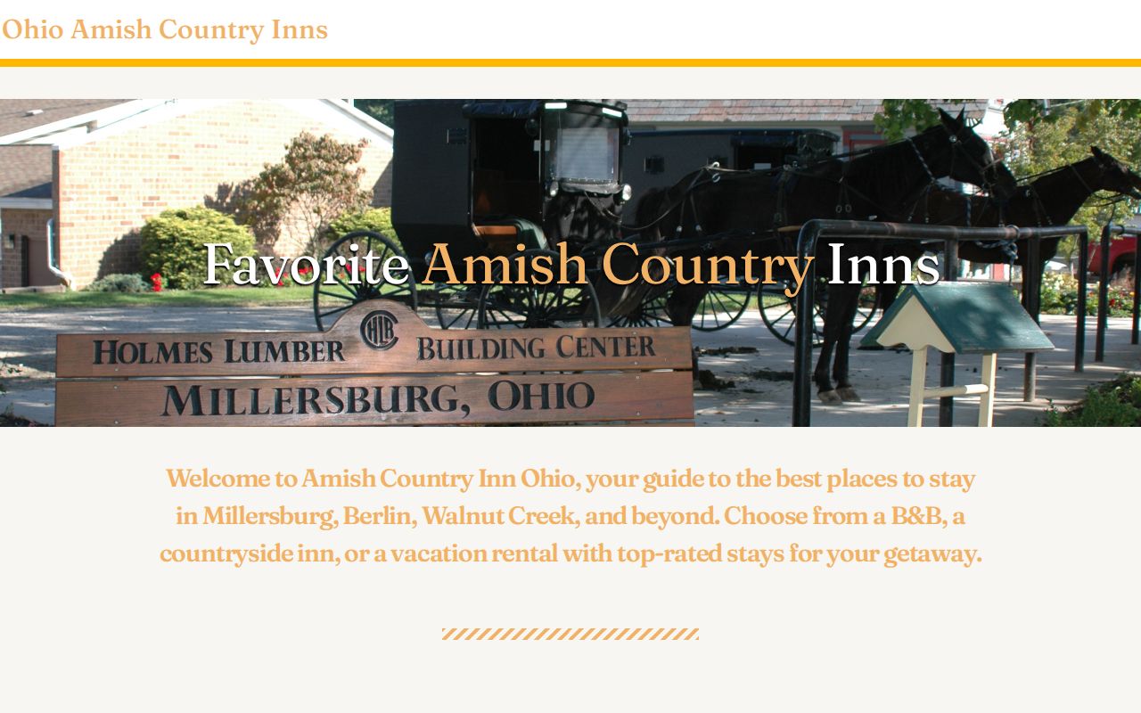 Ohio Amish Country's Best Inns